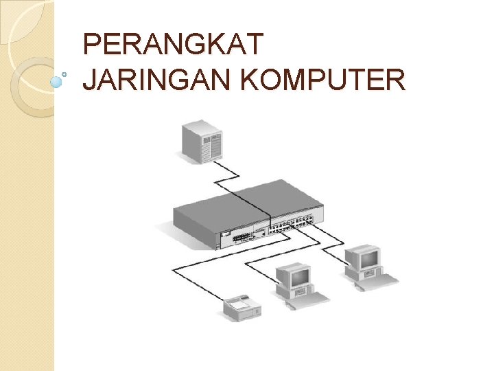 PERANGKAT JARINGAN KOMPUTER PERANGKAT JARINGAN KOMPUTER A SERVER