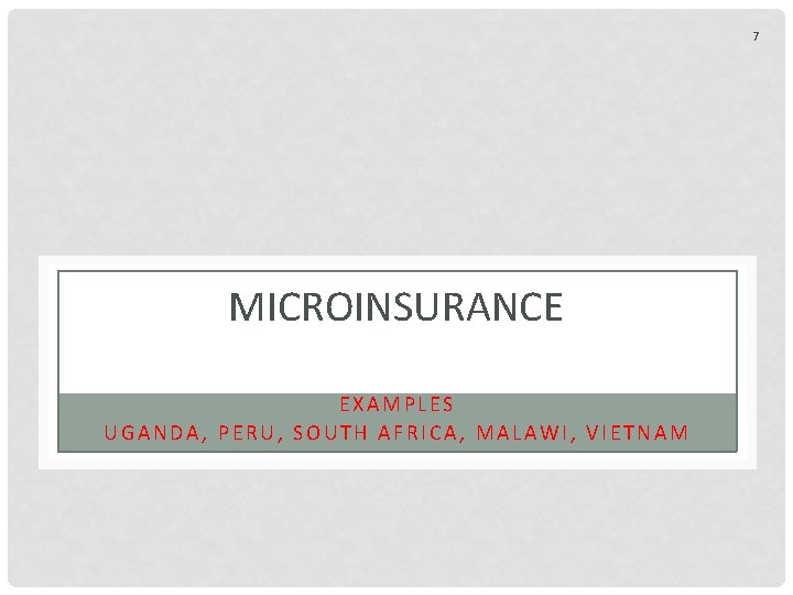 MICROINSURANCE ORIGINS CHALLENGES LESSONS CPCU SOCIETY GOLDEN GATE