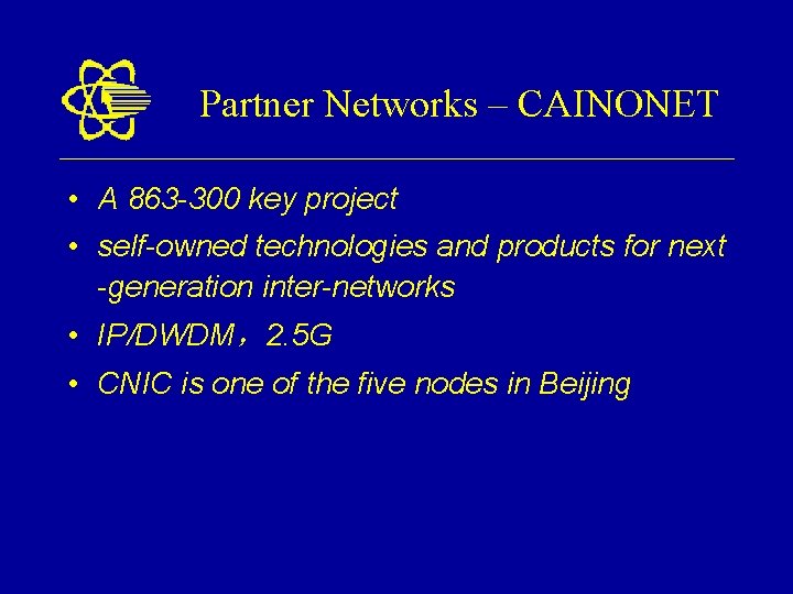 CSTNET and Its Applications Computer Network Info Center