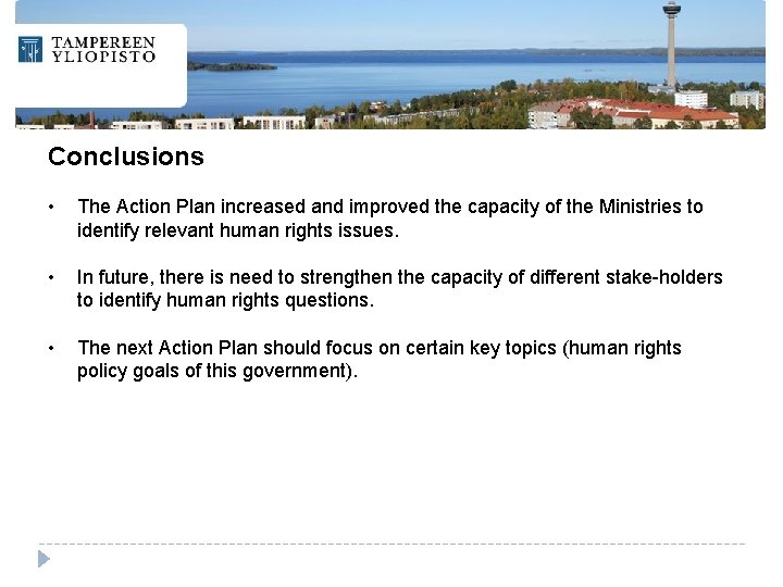 Evaluation of Finnish National human rights action plan