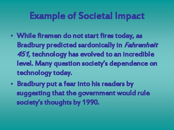 Fahrenheit 451 By Ray Bradbury Group Analysis Project