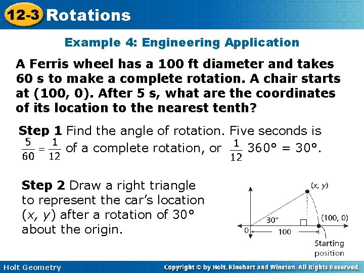 12 3 Rotations Warm Up Lesson Presentation Lesson