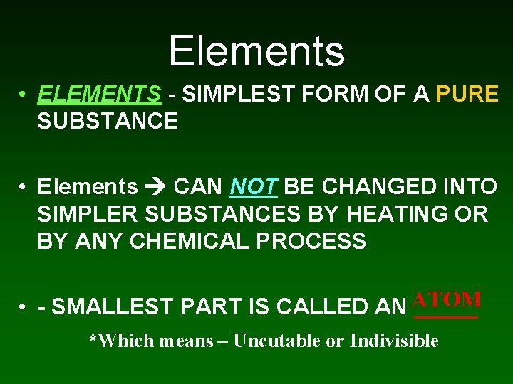 Table of Contents 15 The Nature of Matter