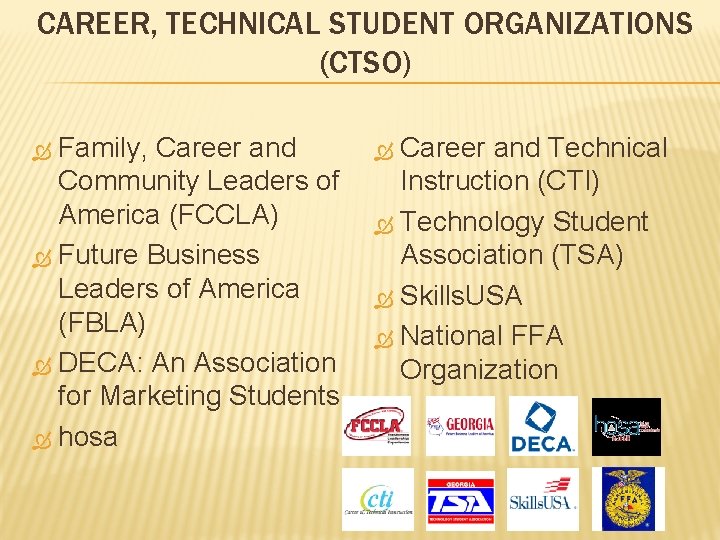 Logos Courtesy of www fcclainc org MISSION Mission