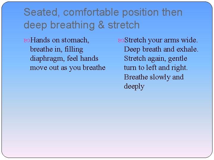 Matter of Balance Exercises used and adapted by