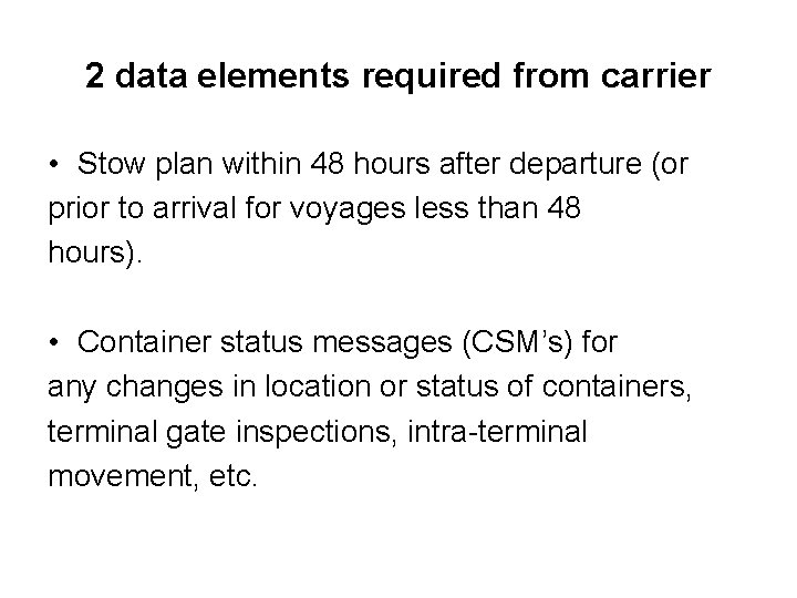 Importer Security Filing 10 2 What is it