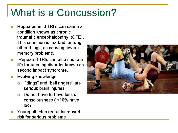 Sports Concussions A presentation in conjunction with NFHS