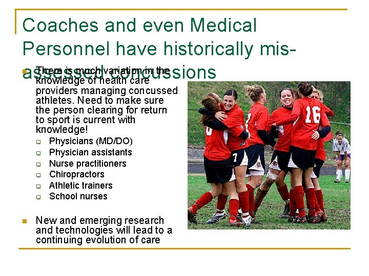 Sports Concussions A presentation in conjunction with NFHS