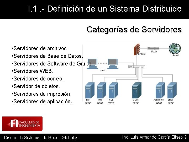 I 1 Definicin de un Sistema Distribuido Sistemas