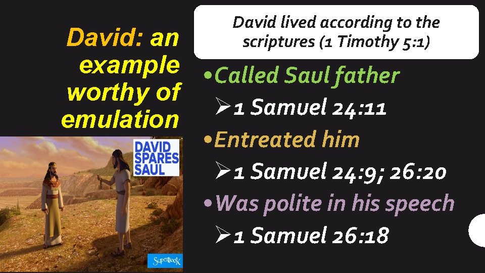 DAVID SPARES SAULS LIFE Lesson 757 Deeper Christian