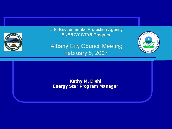 U S Environmental Protection Agency ENERGY STAR Program