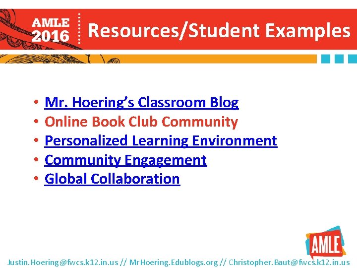 Student Blogging in the Classroom Justin Hoering Christopher