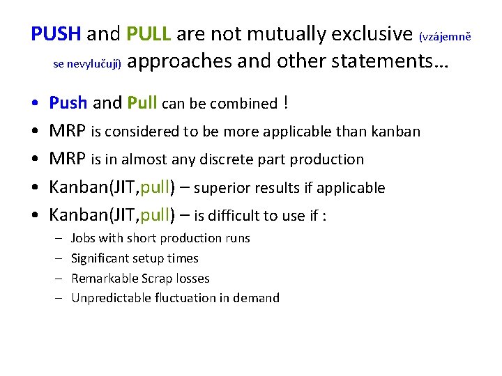 CONWIP A pull alternative to kanban principle Main