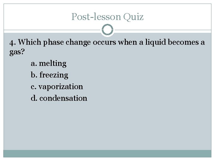Chapter 2 Solids Liquids and Gases SECTION 2