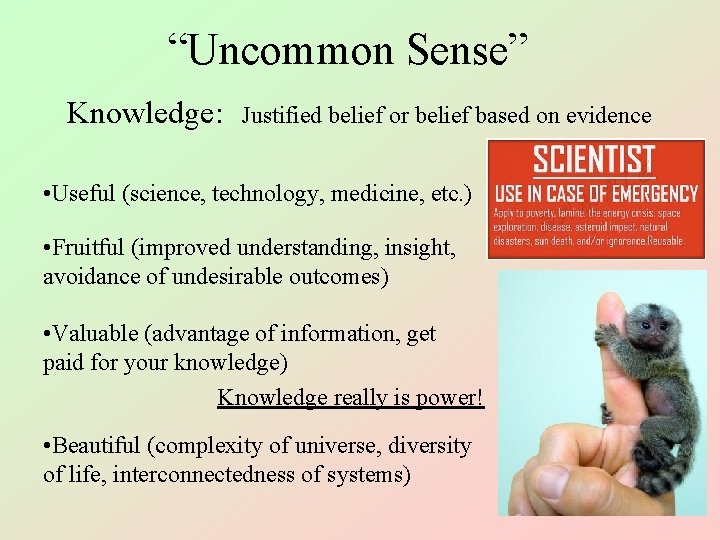 Intro DUCKtions Weird Science 2011 Thinking Critically About