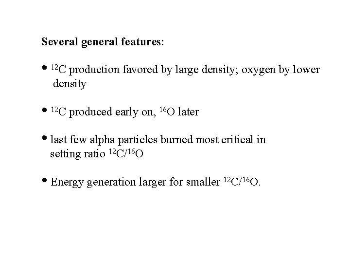 Lecture 10 Nucleosynthesis During Helium Burning and the