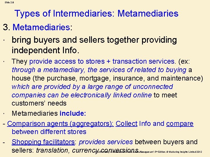 Slide 2 1 EBusiness Handout 2 Covers Course