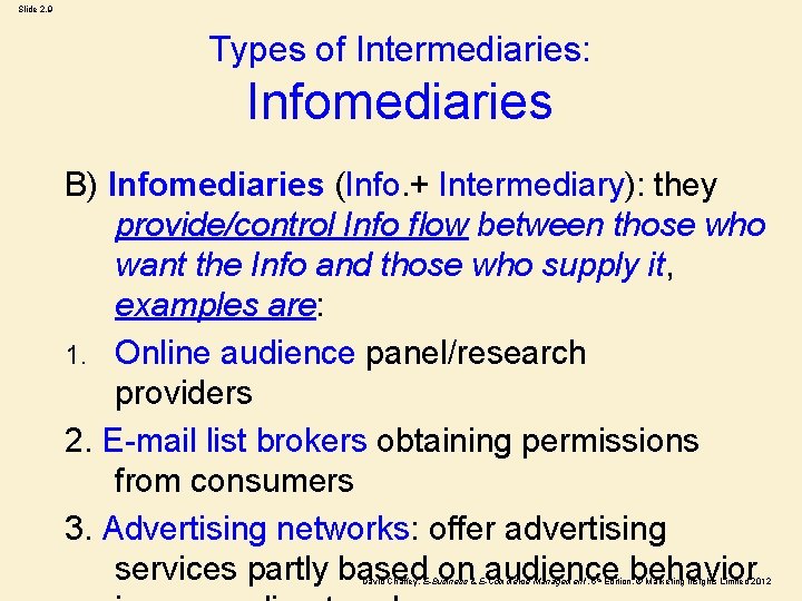 Slide 2 1 EBusiness Handout 2 Covers Course