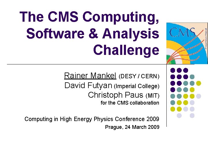 The CMS Computing Software Analysis Challenge Rainer Mankel