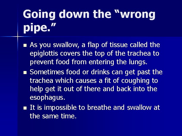 The Digestive System n Dr Timmel What is