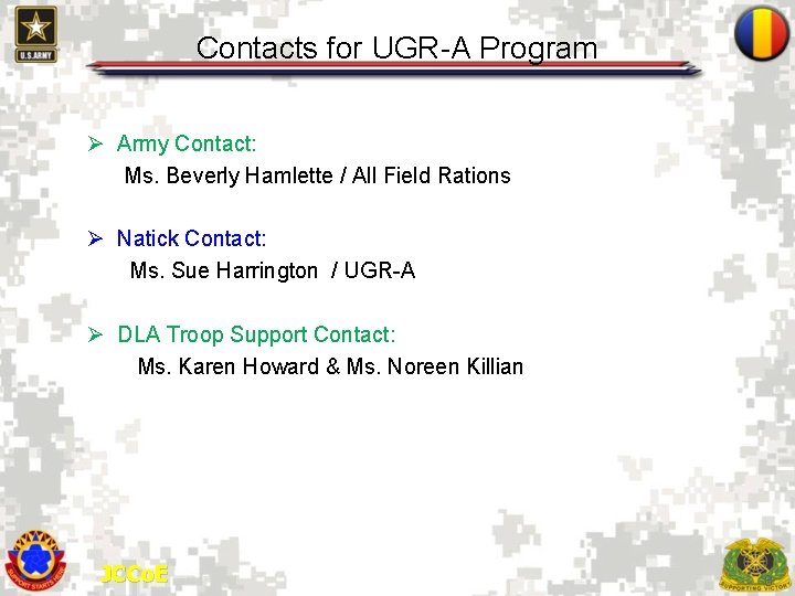 Unitized Group RationA Workshop Ms Beverly Hamlette Joint