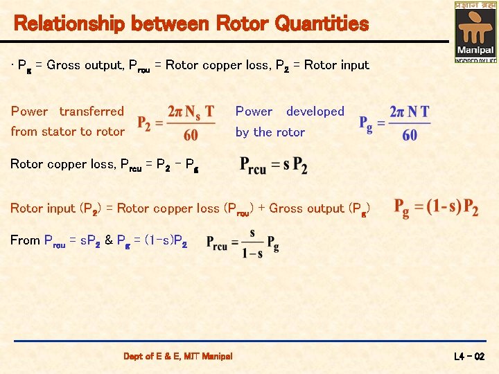 Three Phase Induction Motors Lecture 4 Introduction Power