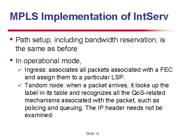 Class of Service Co S Quality of Service