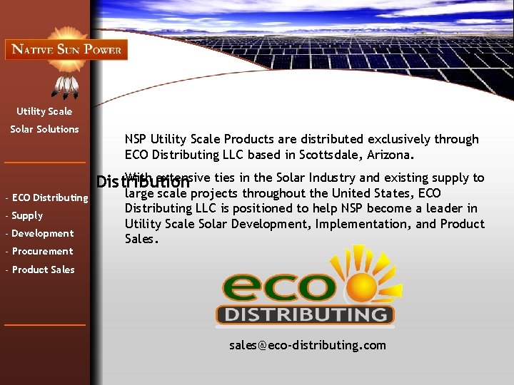 Welcome to an ALL NEW Solar Plan from