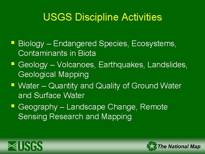 USGS National Geospatial Program Partnerships Craig A Neidig