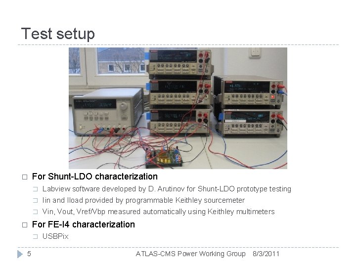 ShuntLDO in FEI 4 Laura Gonella ATLASCMS Power