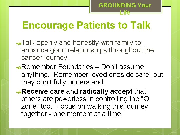 Grounding Skills Heidi VermeerQuist Psy D Licensed Clinical