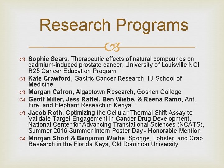 Celebrate Science Scientific activities Goshen College students engaged