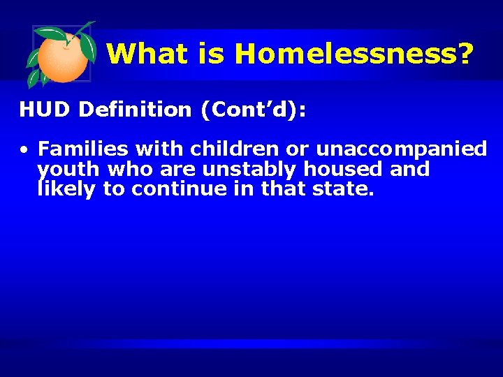 Homelessness in Orange County Government Board of County