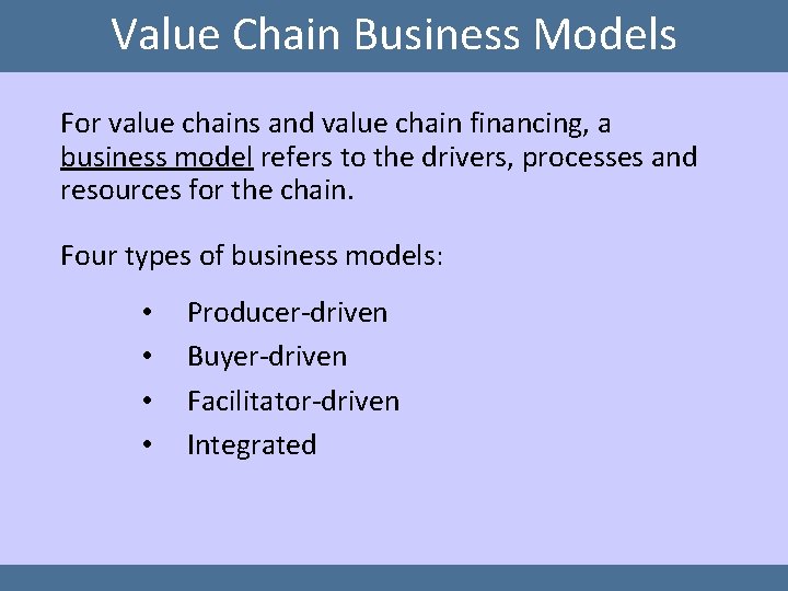 Value chains and microfinance what is the link