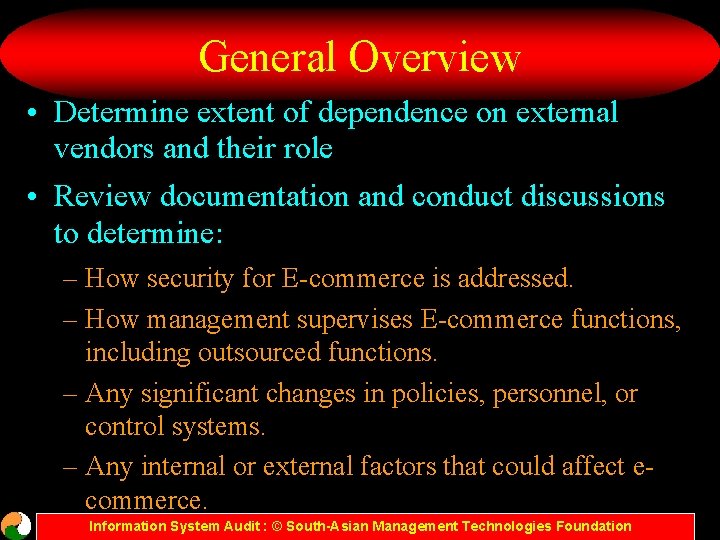 Chapter 8 Auditing in an Ecommerce Environment Information