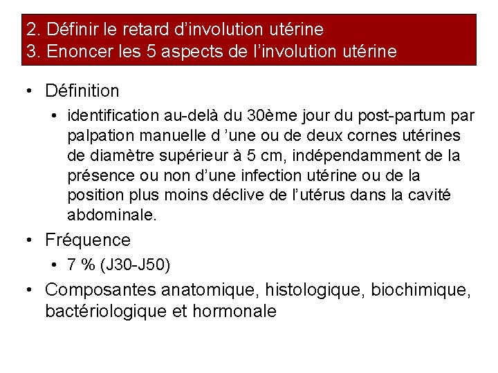 Linvolution utrine chez la vache Prof Ch Hanzen