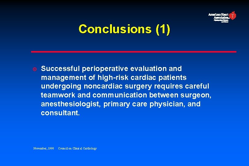 Guidelines for Perioperative Cardiovascular Evaluation for Noncardiac ...