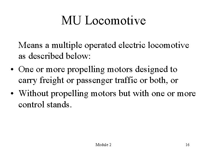 Locomotive Safety Standards Part 229 Subpart A General