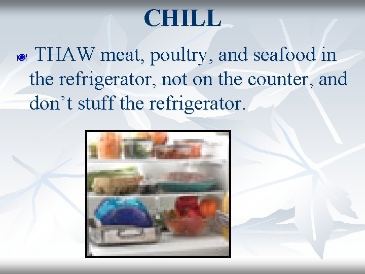 EXPLORING FOOD SAFETY Presentation by Lori Brandman Food