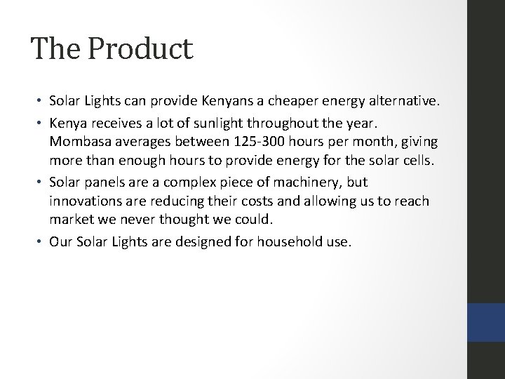 Market Assessment and Marketing Plan Introduction Lighting Kenya