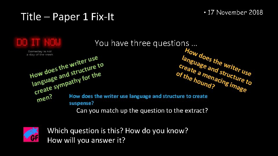 Title Paper 1 FixIt You have three questions