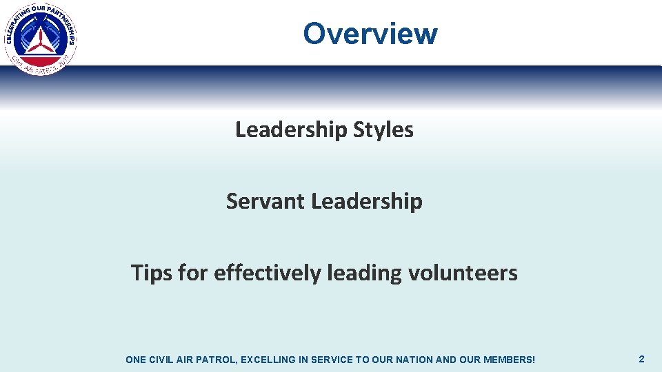 Civil Air Patrol National Commanders Thoughts on Leadership