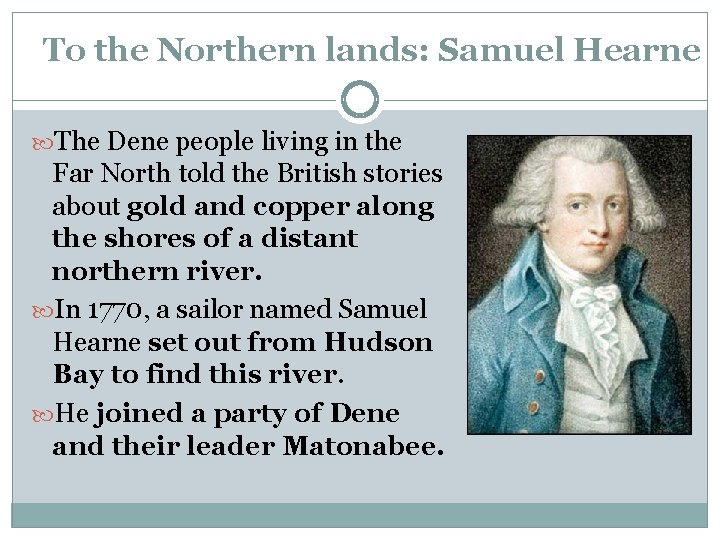 Chapter 3 THE BRITISH IN NORTH AMERICA What