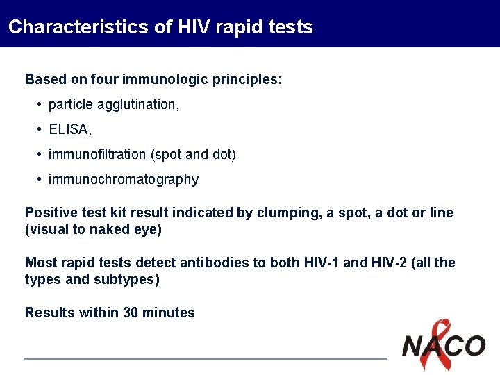Detection of HIV Infection in the Laboratory Using