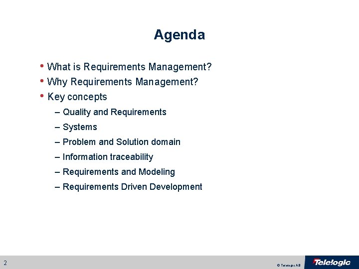 Effective Requirements Management an overview Kristian Persson Field