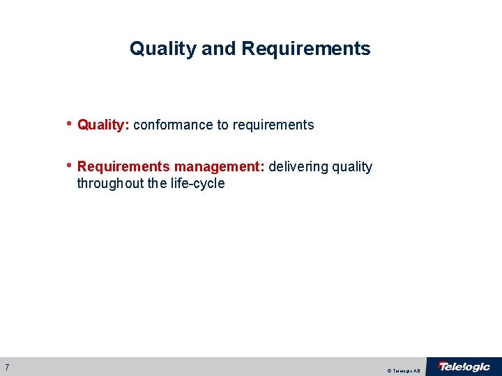 Effective Requirements Management an overview Kristian Persson Field