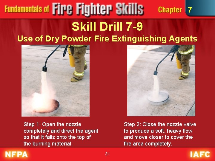 7 Portable Fire Extinguishers Skill Drills 7 Objectives