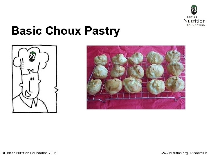 Basic Choux Pastry British Nutrition Foundation 2006 www