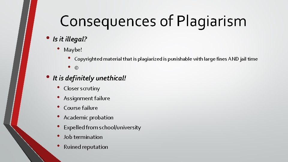 Plagiarism What is it What are the consequences
