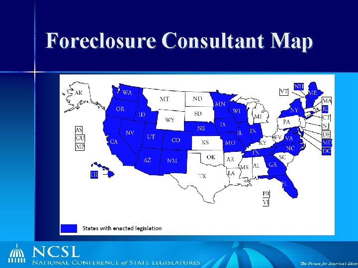 State Legislation Addressing Foreclosures Heather Morton Program Principal